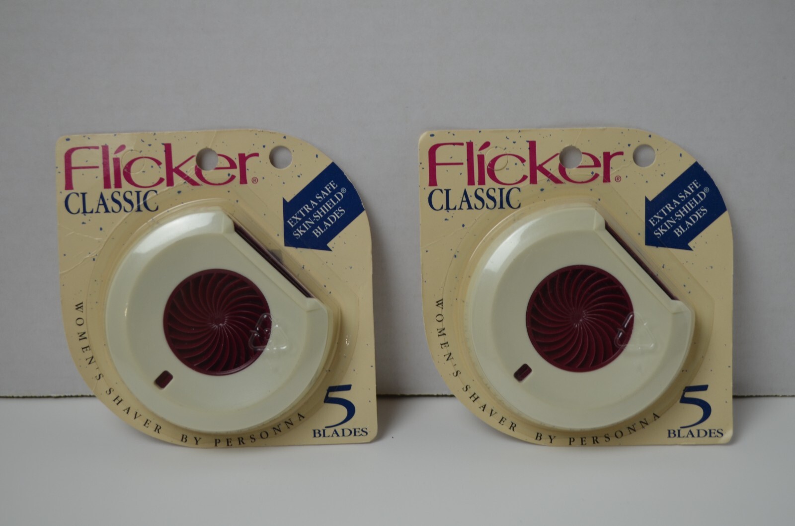 (2) Vintage Flicker Classic Women's Shaver by Personna 5 Blades Sealed ...