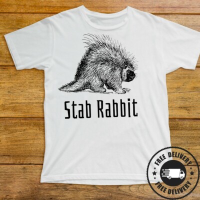 Stab Rabbit Funny shirt , funny shirt for men, funny t-shirt for dad | eBay