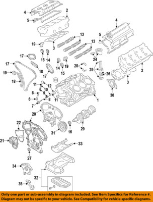 NISSAN OEM Camshaft Cam-Cover Gasket 23797JA10B | eBay