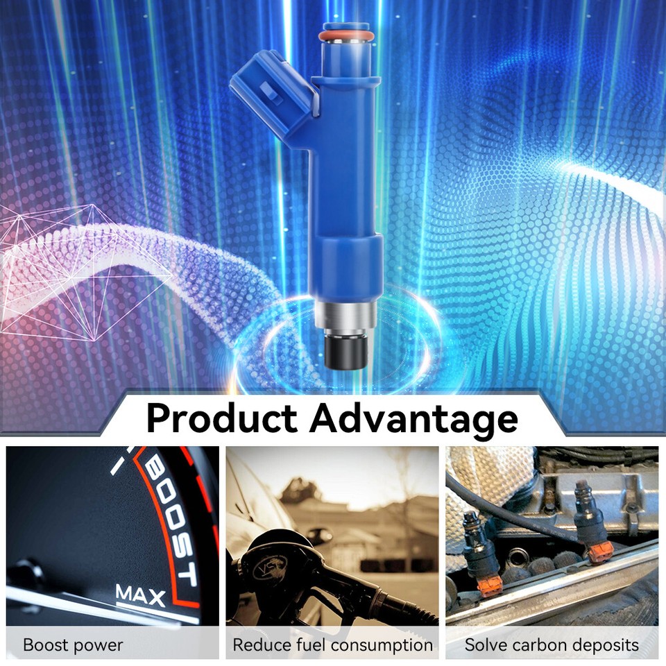 4pcs Fuel Injectors For Toyota Yaris 1.5L 2006 2007 2008 2009-2012 ...