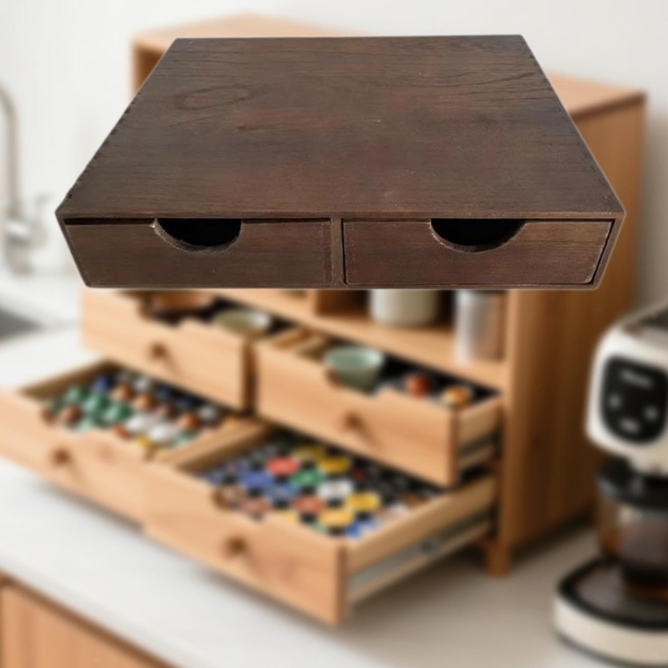 Coffee Pod Drawer Multiuse Maker Machine Stand Organizer for Bar Shop ...