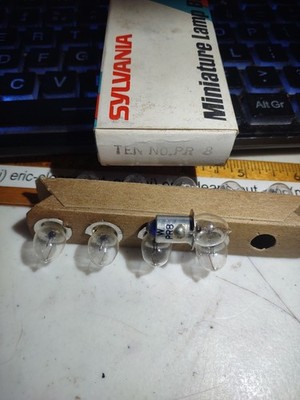 Sylvania PR8 PR-8 Flashlight Lamps Light Bulbs Box of 10 | eBay