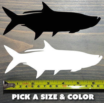 Tarpon Sticker Decal Fish Yeti Fishing Costa Pelagic Permit AFTCO Orvis ...
