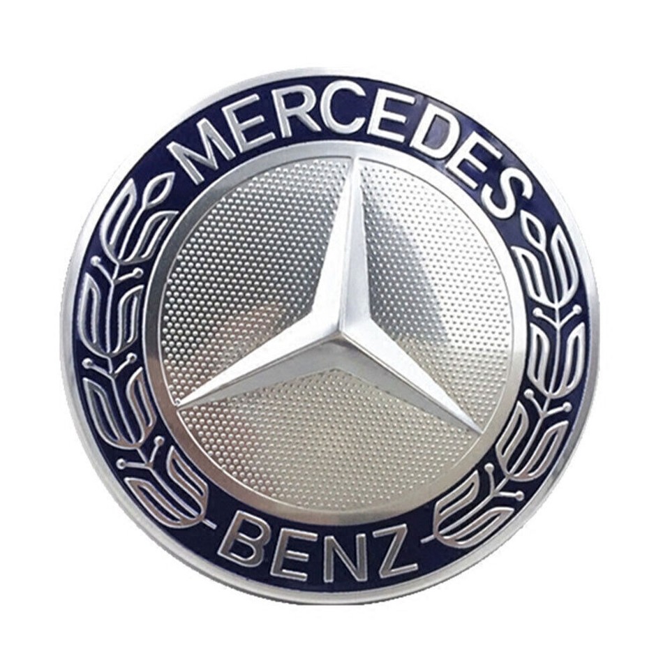 Blue Fit For Mercedes Benz C350 A E Wheel Center Caps Emblem Rim Hub ...