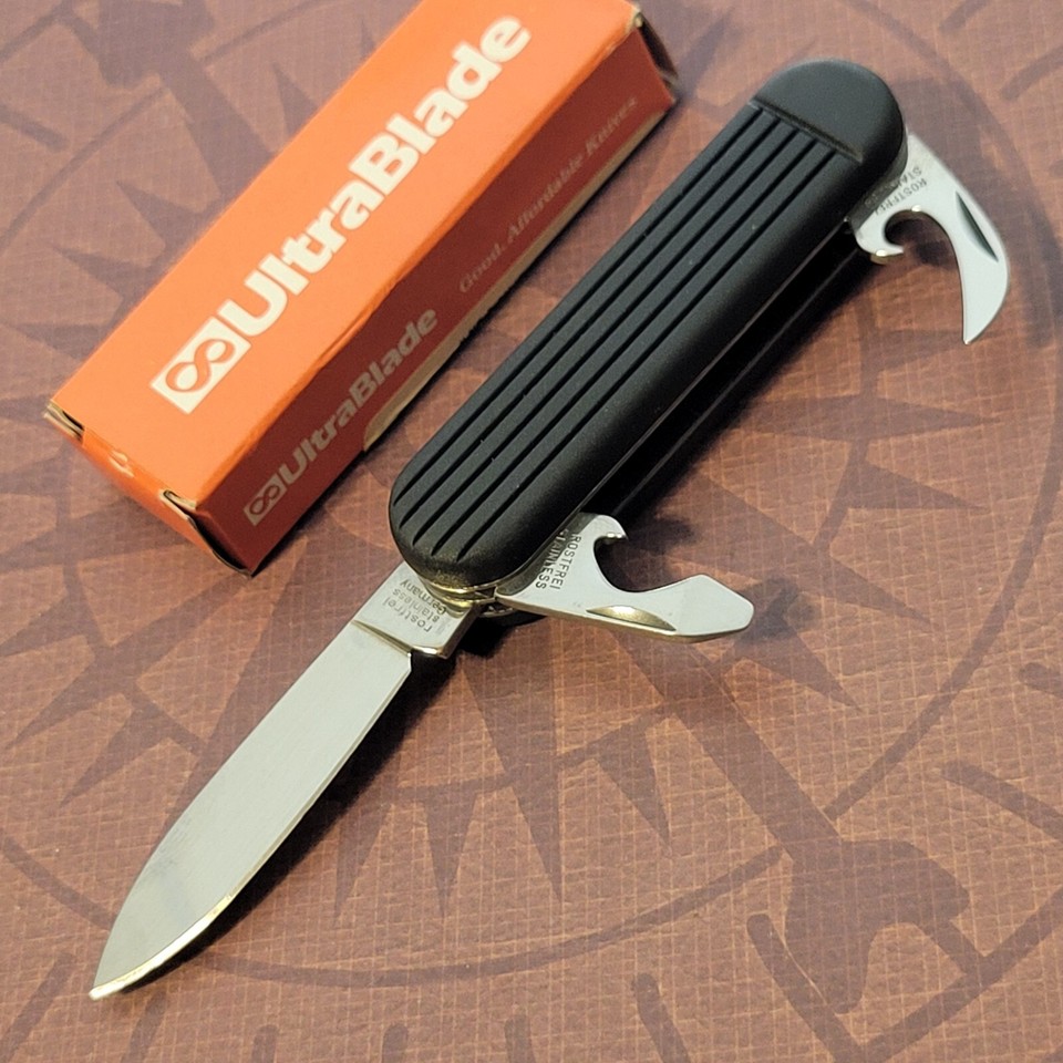 RICHARTZ ULTRA BLADE Knife Made In Solingen Germany Multi Tool Rubber ...