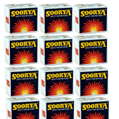 Safety Match Matchstick Box Made In Sri Lanka "Soorya" Wax Matches 45 ...