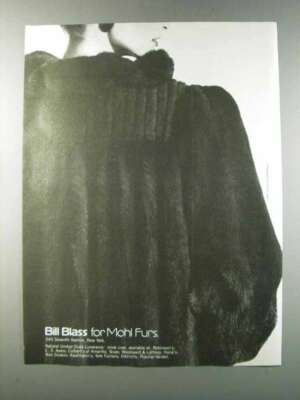 1981 Bill Blass for Mohl Furs Ad - Lunaraine Mink Coat | eBay