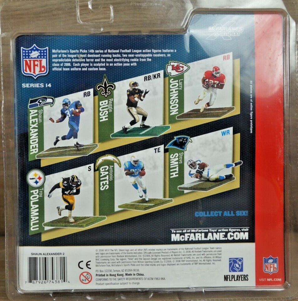 Shaun Alexander NFL McFarlane Series 14 Sportspick Seattle Seahawks ...