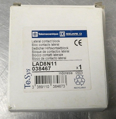 TELEMECANIQUE LAD8N11 AUXILIARY CONTACT BLOCK 10A 1 POLE 690V LOT/3 | eBay