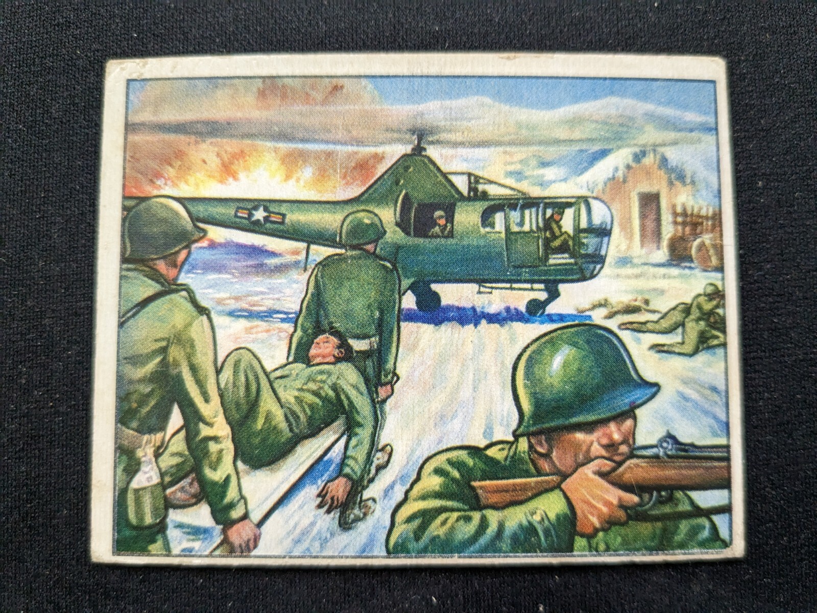 1951 Bowman Fight the Red Menace Card # 30 Helicopters in Action (VG/EX ...