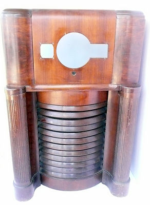 art deco masterpiece ZENITH "CORD-inspired" 12S370 RADIO CABINET ...