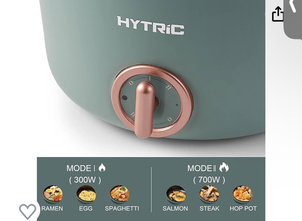 Electric Hot Pot 2.5L Portable Skillet w/ Nonstick Coating Dual Power ...