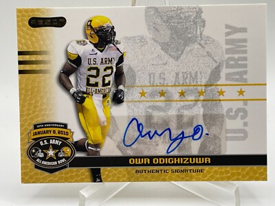 Owa Odighizuwa 2010 Razor US Army All-American Bowl Autograph Auto RC ...