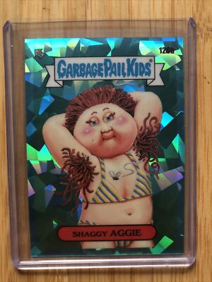Topps Garbage Pail Kids Sapphire 2 SHAGGY AGGIE 126b AQUA 71/99 | eBay