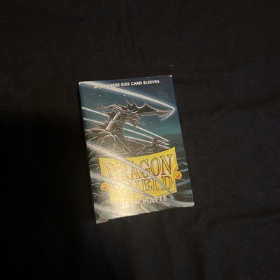60 DRAGON SHIELD JET MATTE JAPANESE Card Sleeves Mini Deck Protector ...