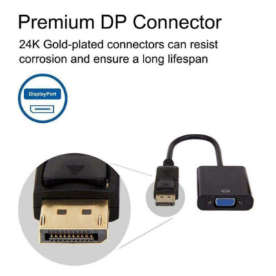 to VGA Connection Cable Video Converter with USB Male Female Adapter ...