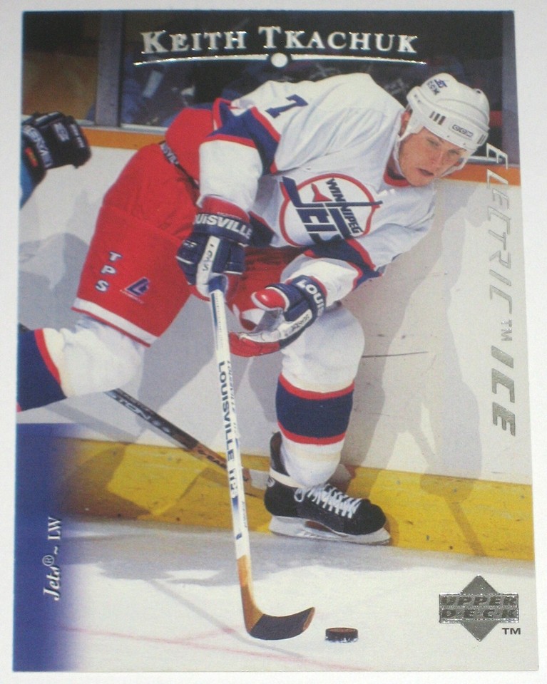 KEITH TKACHUK SIGNED UPPER DECK ELECTRIC ICE ST. LOUIS BLUES CARD ...