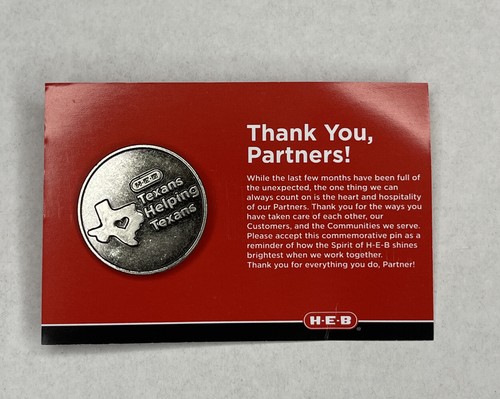 HEB exclusive Partner Pin | eBay