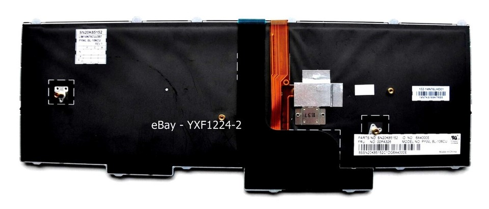 Keyboard for Dell Inspiron 17 7000 Series - 7737 7746 P24E P24E001 ...