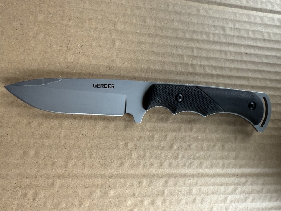 Gerber Freeman Guide Hunting Knife Fixed 4" Black TacHide Handles ...