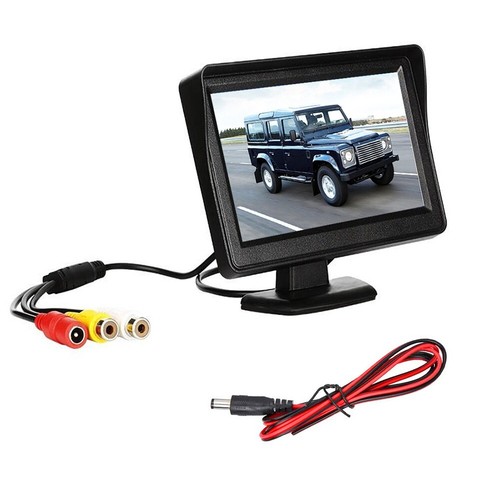 1* Car DVD Small Display HD Video Universal Car Monitor 300:1 4.3 Inch ...