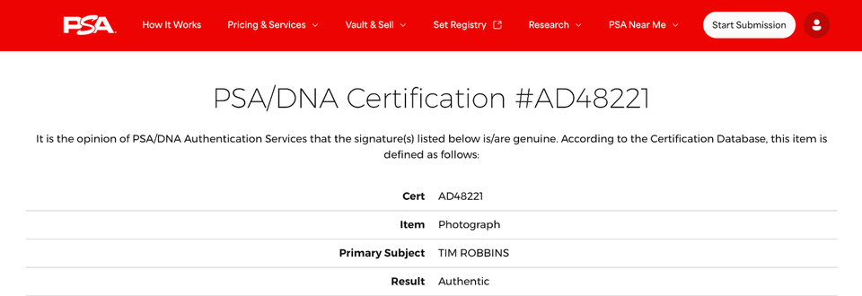 TIM ROBBINS SIGNED MYSTIC RIVER 11X17 MOVIE POSTER PSA COA AD48221 | eBay