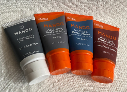 Mando Body Wash collection 1.5fl oz x4 lot off 4 new, | eBay
