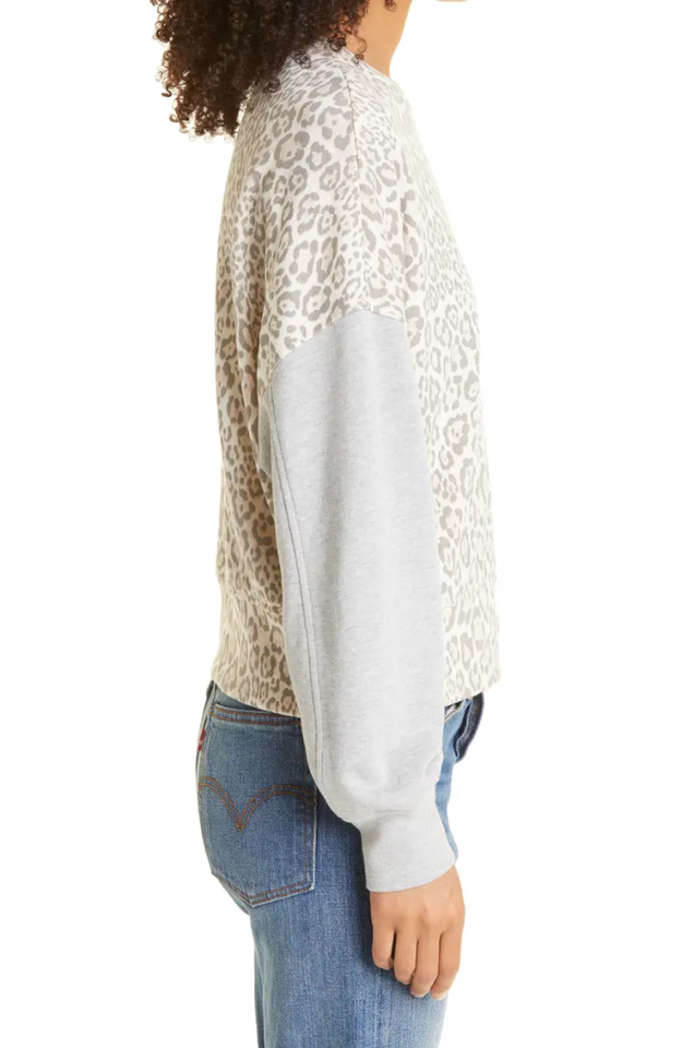 $168 - RAILS Alice Leopard Print Top in Mixed Grey Cheetah Size US ﻿M ...