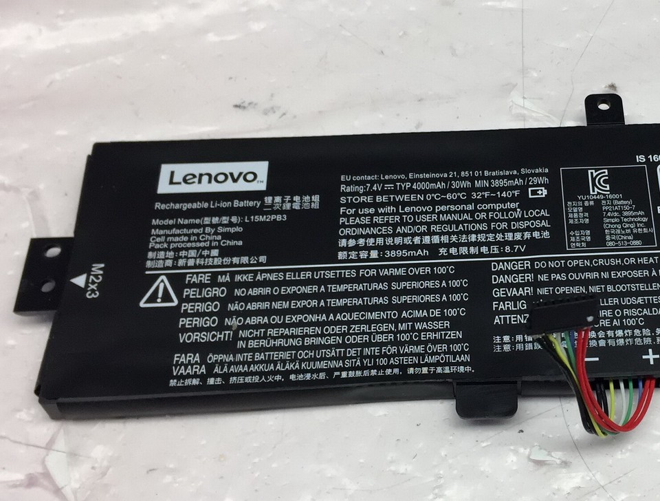 Genuine Lenovo IdeaPad 310-15ISK Laptop Battery 7.4V 29Wh 3895mAh ...
