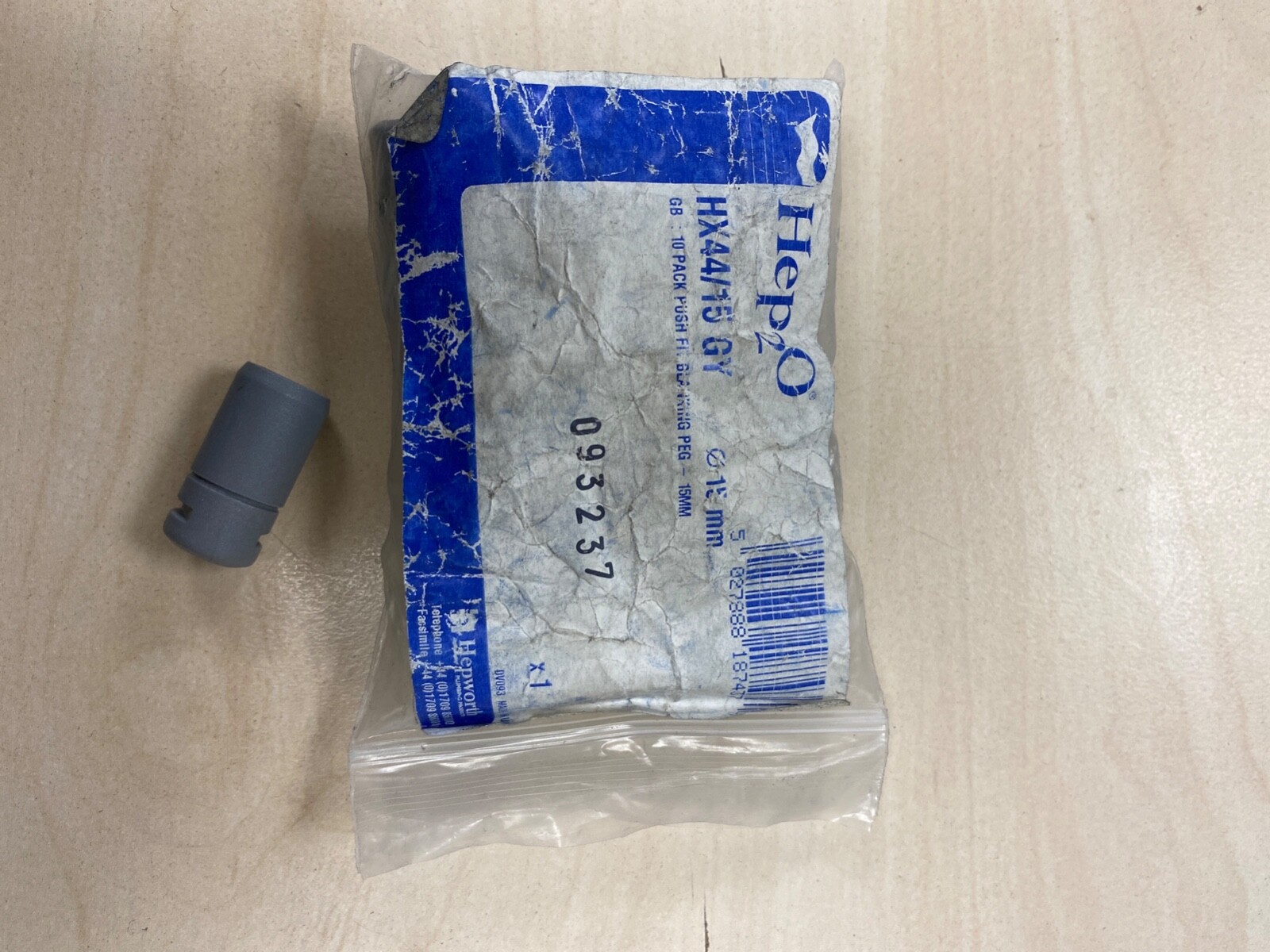 10 x Hepworth Hep2O 15mm blanking pegs. end plugs peg plug stop Hep20 ...