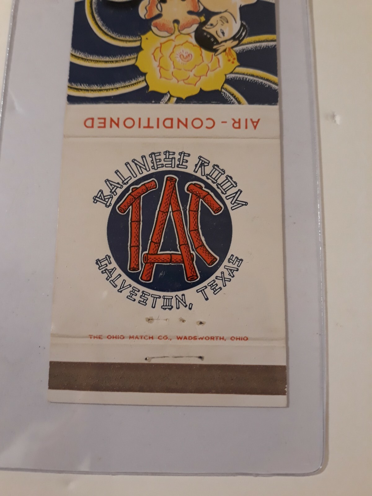 Balinese Room Galveston Texas Matchbook Cover Sam Maceo Best Ive Ever ...