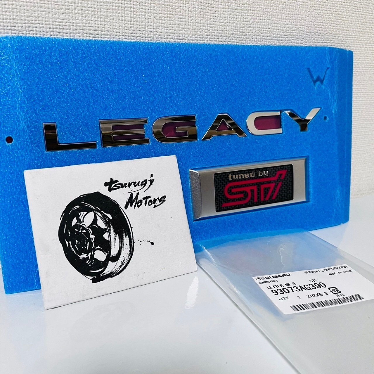 Subaru genuine rear emblem Legacy Touring Wagon 2.0GT STI LEGACY ...
