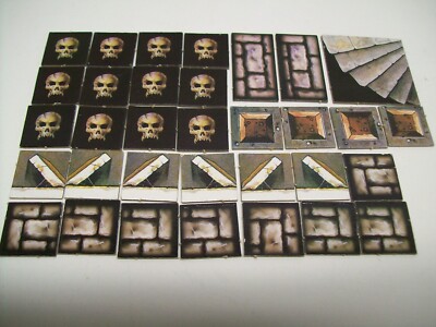 Hero Quest Board Game Complete Set of 33 Tiles | eBay