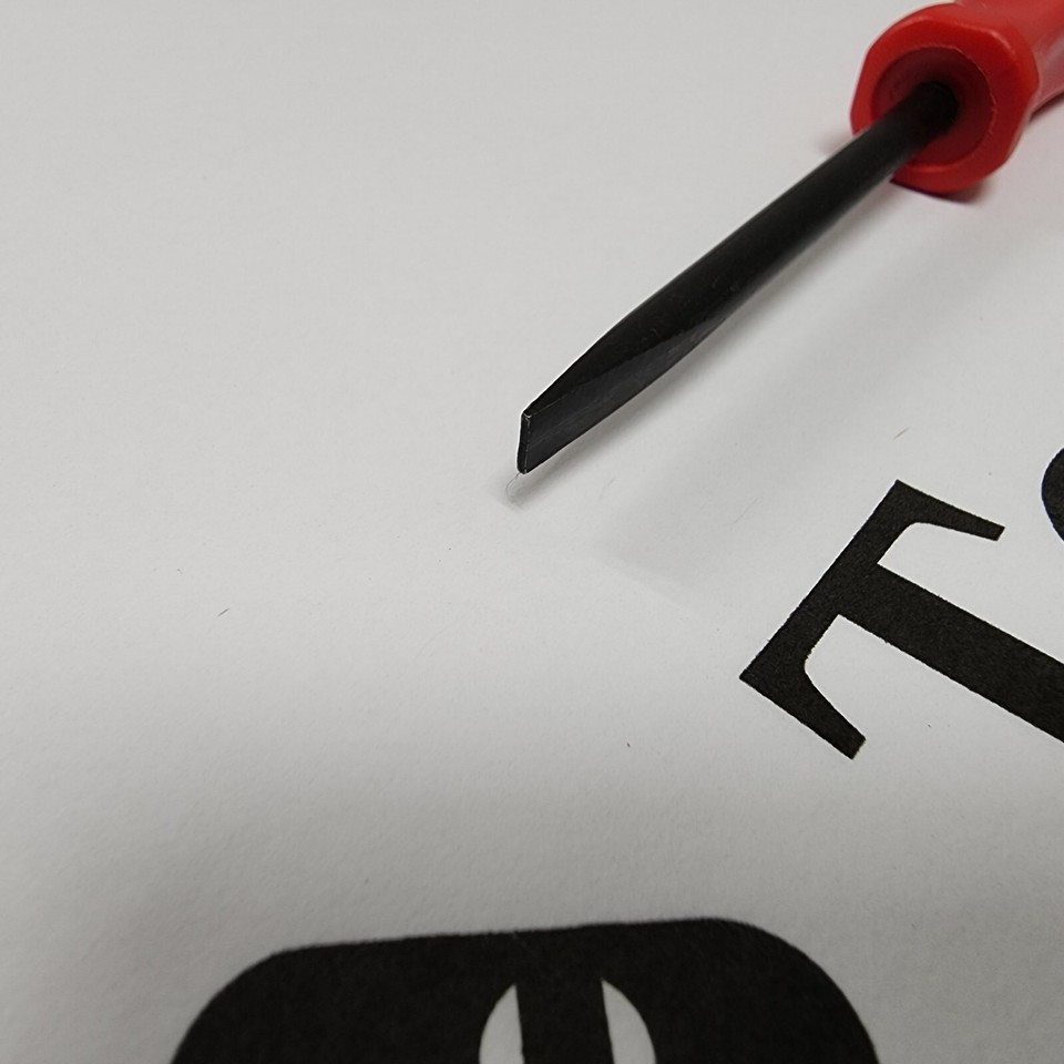 Snap-on Tools USA NEW RED 5" Length Straight Tip Mini Pocket Pry Bar ...