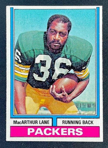 1974 Topps #90 MacArthur Lane, Green Bay Packers Vintage Football Card ...