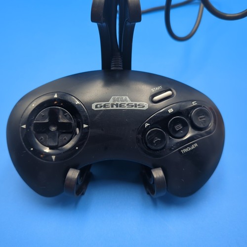 OEM Sega Genesis 3 Buttons Controller Model 1650 - Black Working Tested ...