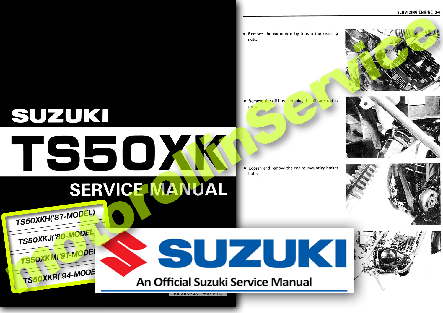 Suzuki TS50X Service Manual 1986 1987 1988 1989 1990 Workshop Manual ...