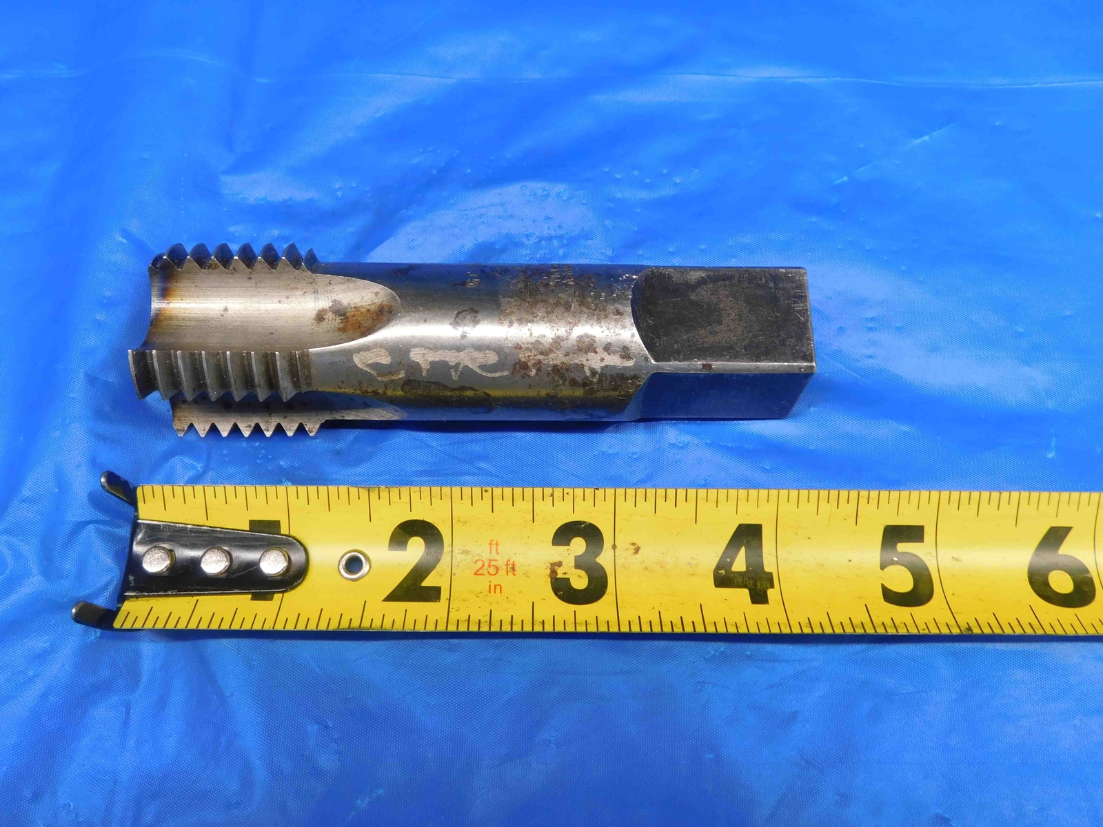 PRATT & WHITNEY 1 1/4 7 NC HSS MODIFIED BOTTOMING TAP 4 STRAIGHT FLUTE ...