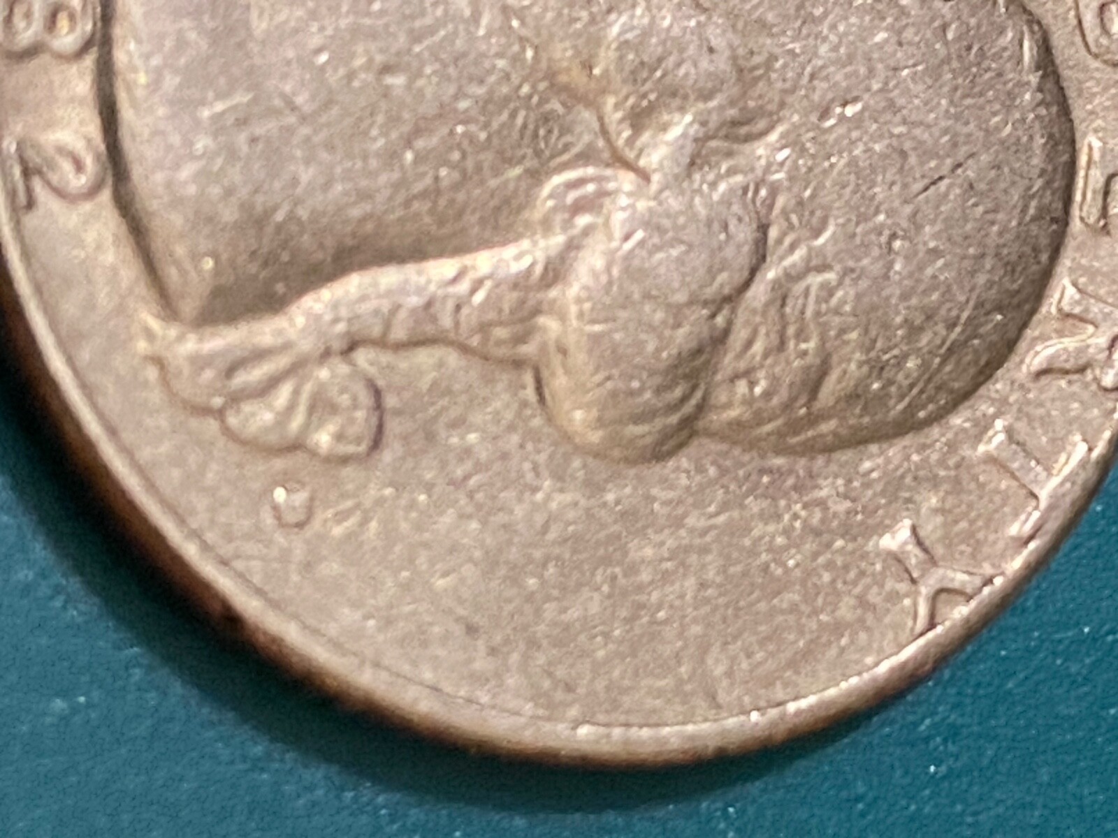 Rare 1982 Quarter misprint (circulated) good condition. Two misprints ...