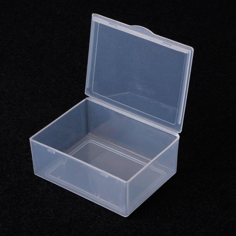 Rectangular Plastic Clear Storage Box Jewelry Beads Collection ...