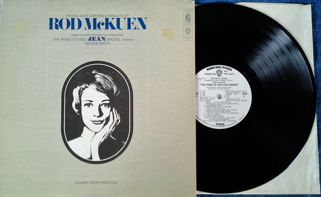 ROD McKUEN - PRIME OF MISS JEAN BRODIE - WARNER BROS LP - WHITE LABEL ...