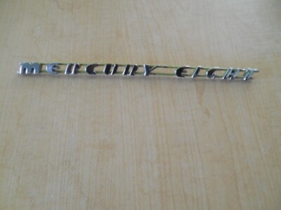 1940 MERCURY HOOD SIDE SCRIPT "MERCURY EIGHT" 3 STUDS 09A-16606 | eBay