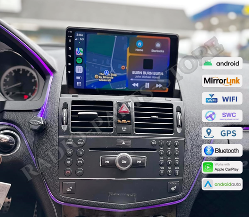 For 2006-2011 Mercedes Benz C Class W204 S204 Android 13 Car Stereo ...