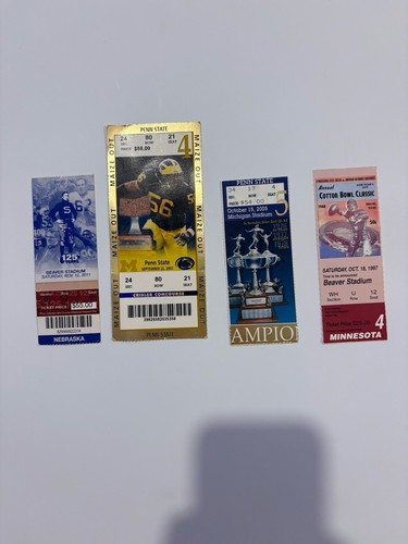 Penn State Football Ticket Stub Lot (4) 1997–2011 • Michigan Nebraska ...
