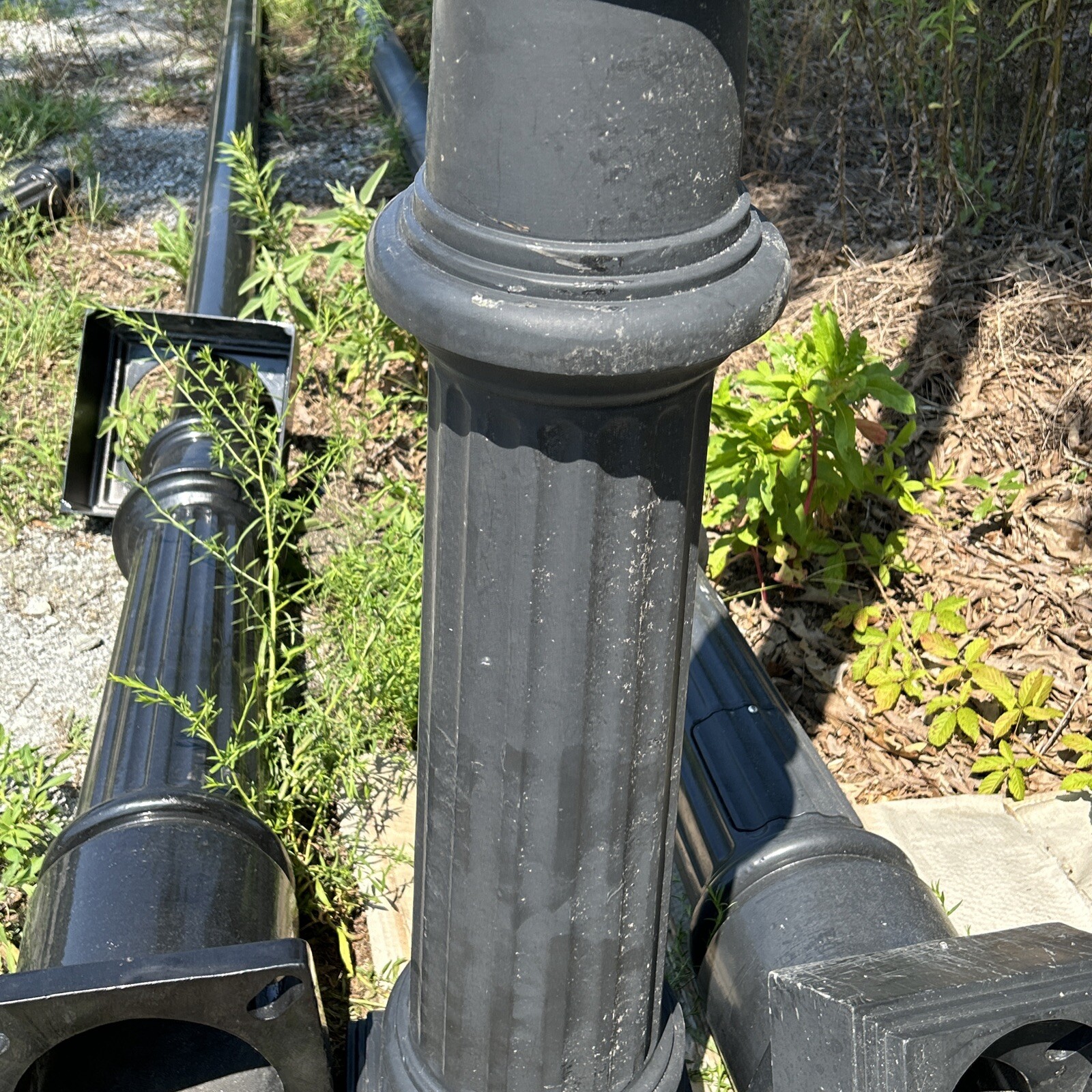 Vintage Street Light Pole 16ft Aluminum Tall Original, Can deliver | eBay