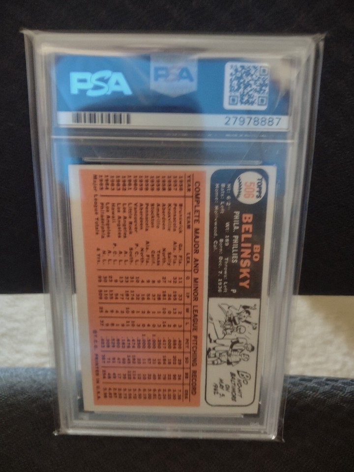 1966 B O BELINSKY GRADED PSA 6 HIGH NO. 506, GOOD LOOKING CARD | eBay
