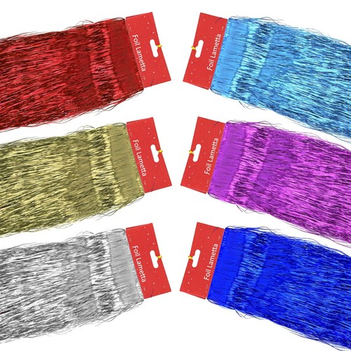 Xmas 50cm Traditional Holographic Party Decoration Angel Hair Tinsel ...