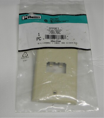 Panduit CFP2EI Mini-Com Faceplate 2-Modular Space Single Gang Ivory | eBay