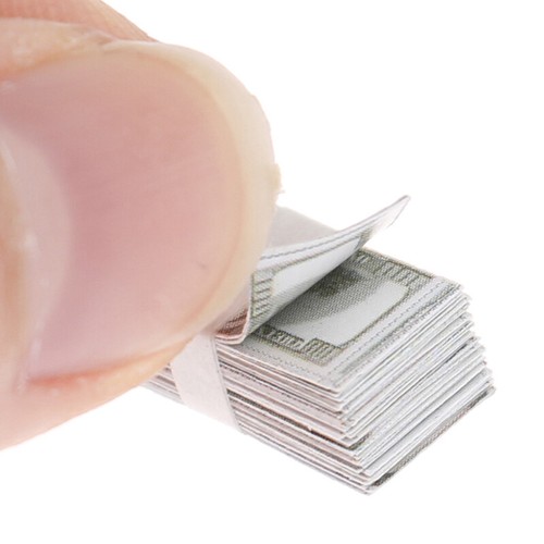 Mini Dollars Money Miniature Banknotes Children Toys Gifts Dollhouse Y3 ...