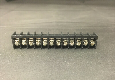 12 Position 6.35mm Single Row Terminal Block - PC Term DT-29-B01W-12R ...